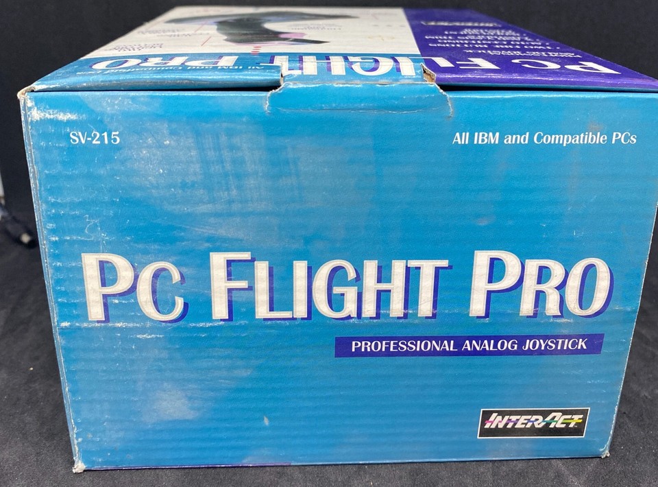 PC Flight Pro For PC IBM MS-DOS WIN 95 Games Joystick Analog Interact ...