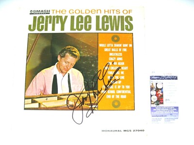 Jerry Lee Lewis Signed The Golden Hits of Jerry Lee Lewis Vinyl JSA ...