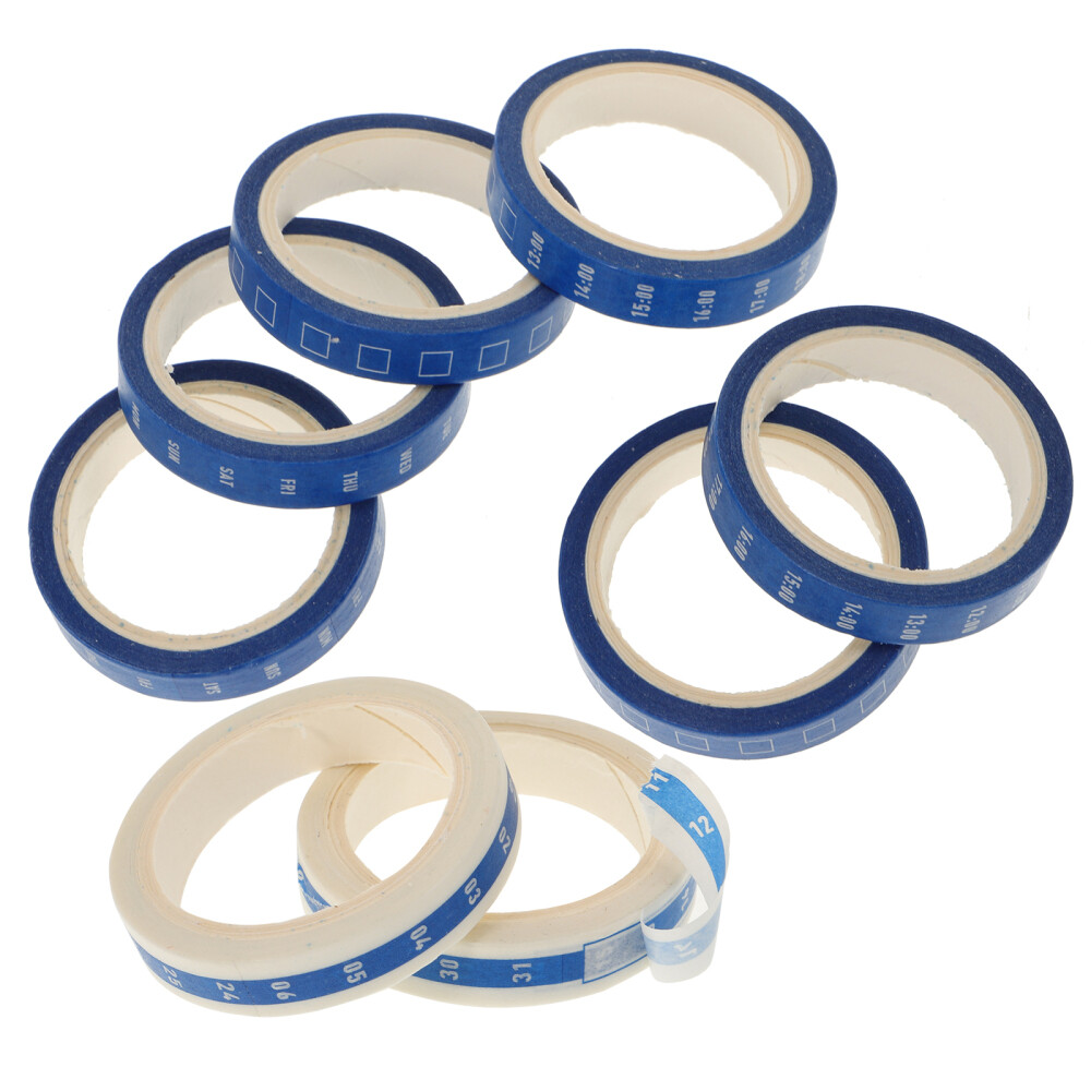 Masking Washi Tape Set Wochentag Datum Woche Zeitplaner 8 Rollen | eBay