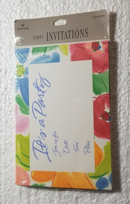 Hallmark General Party Invitations "It's A Party" Multicolor 8 Count ...