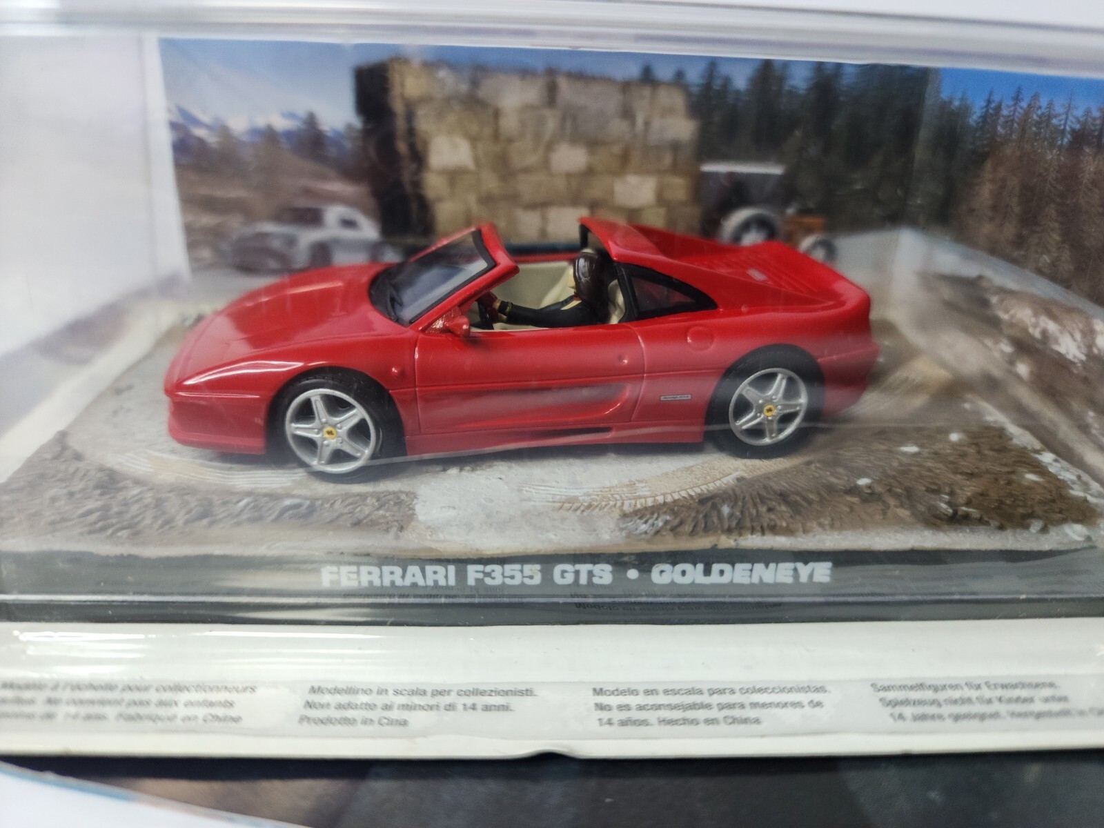 Ferrari F355 GTS James Bond Goldeneye 007 Scale 1:43 Diecast Metal Red ...