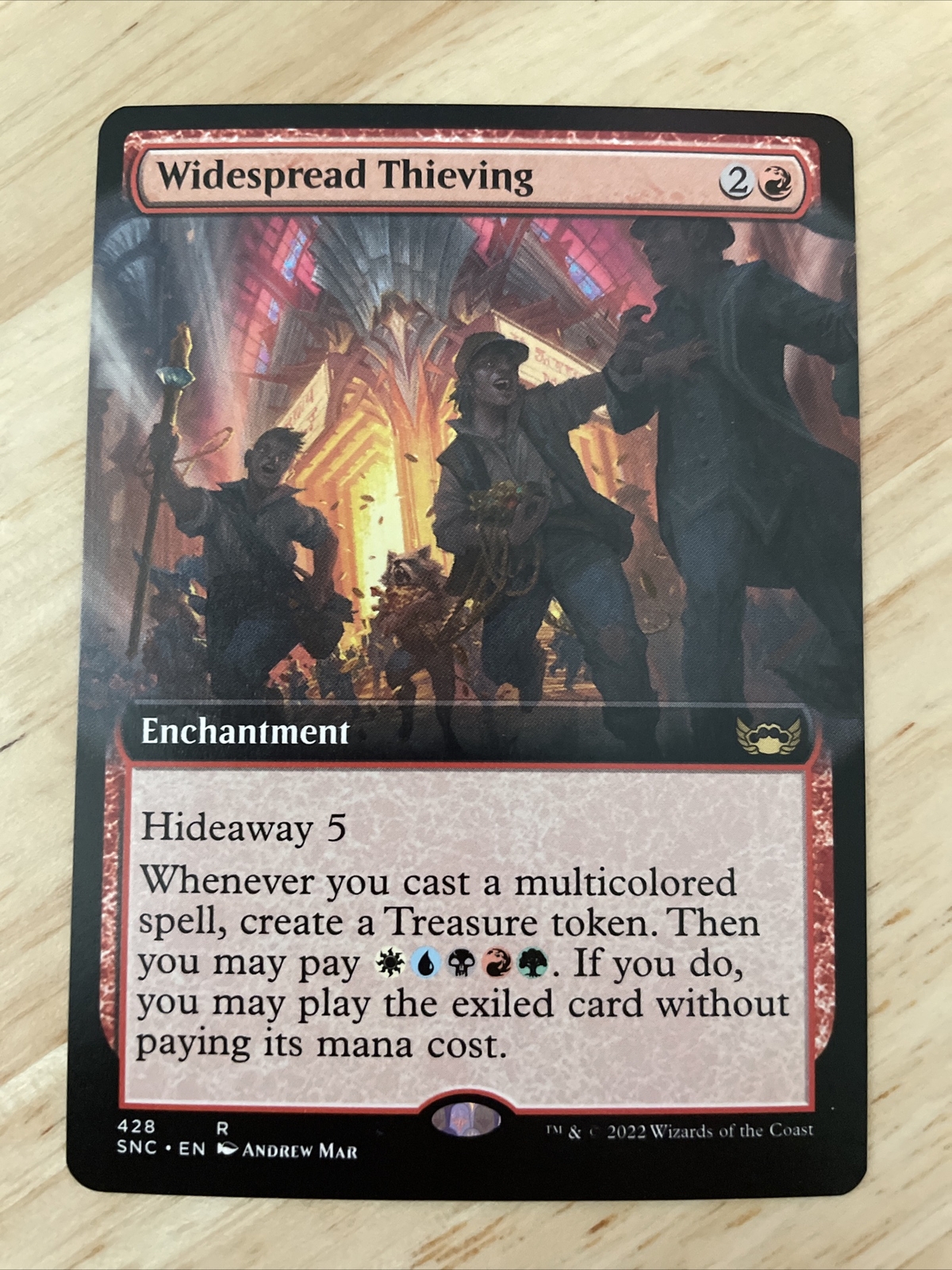 MTG Widespread Thieving Streets of New Capenna #428 Extended Art ...