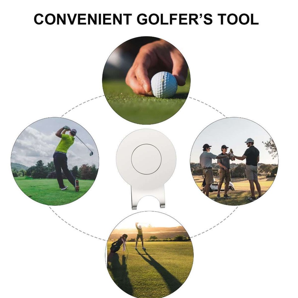 US Golf Magnetic Hat Clip Ball Marker Hat Clip for Ball Marker Golf 2/5 ...