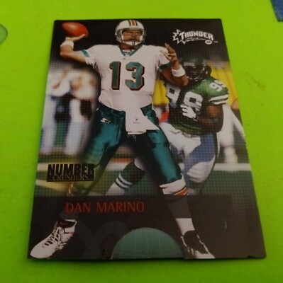 Dan Marino 1998 Skybox Thunder Number Crushers #5 NC Miami Dolphins HOF ...