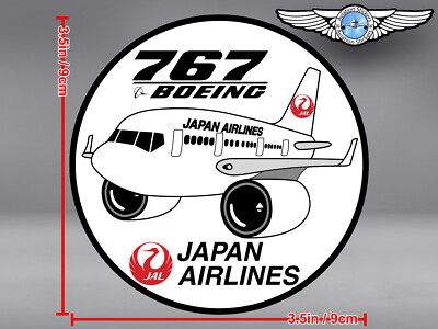 JAL JAPAN AIRLINES PUDGY BOEING B 767 B767 NEW LIVERY ROUND DECAL ...