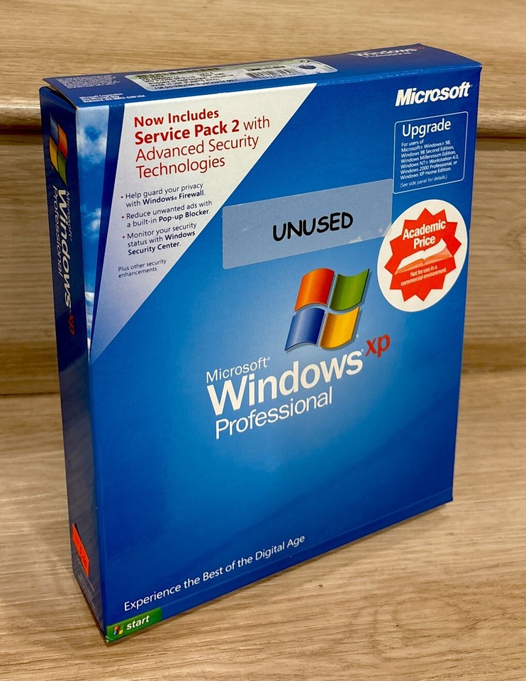 Microsoft Windows XP Professional Full Retail Package Includes Service ...