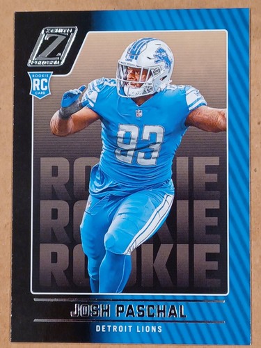 Josh Paschal 2022 Panini Zenith Football Base RC Rookie #155-Detriot ...