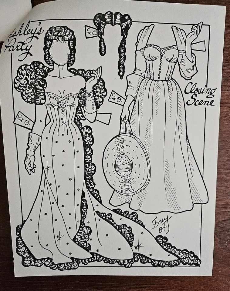 1984 Pat Frey Paper Doll Booklet - Gone with the Wind - Katie Scarlett O'Hara | eBay