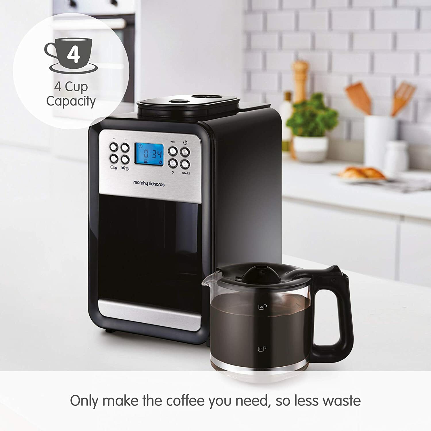Morphy Richards Grind & Brew Bean To Cup Filter Coffee Machine at ...