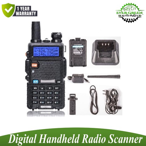Digital Handheld Radio Scanner Fire Police VHF FM EMS Ham 2 Way ...