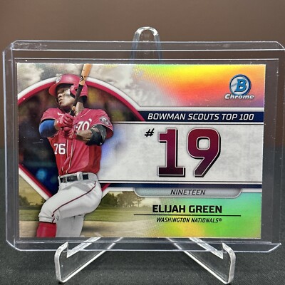 2023 Bowman Chrome: Elijah Green Bowman Scouts Top 100 Refractor Card ...