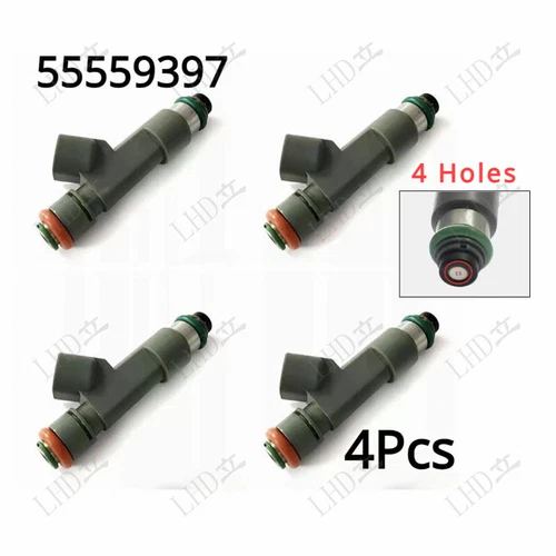 4Pcs New Fuel Injector Fits For SAAB 9-3 2.0L Turbo 2007-2011 55559397 ...
