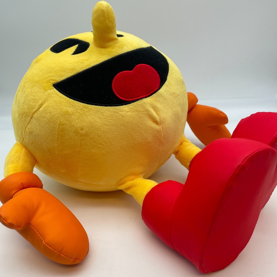 Pac-Man Standing pose BIG plush toy 40cm BANDAI NAMCO Japan | eBay