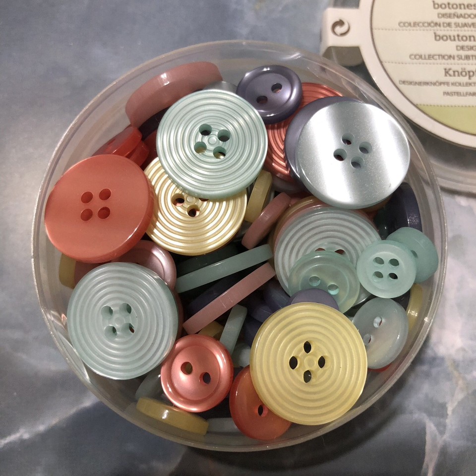 Stampin Up Buttons - SUBTLES - New / Opened- Pretty Colors! | eBay