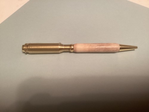 Beautiful Custom europien Twist Ballpoint Hand Made. Antler/7mm bullet ...