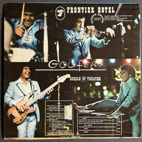 The Goofers – Appearing At The Frontier Hotel Circle "F" Theatre~Louis ...