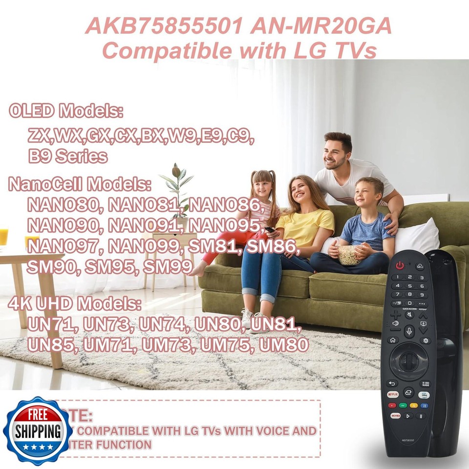 AKB75855501 AN-MR20GA for LG TV Remote, OLED QNED NanoCell 4K UHD Voice ...