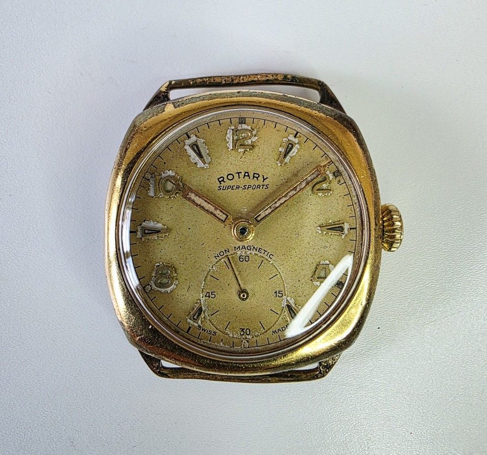 Vintage Rotary Super Sports Mens Watch 30mm Mechanical AS 1002 984 ...