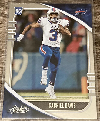 2020 Panini Absolute GABRIEL DAVIS Rookie Card #136 Buffalo Bills RC 🔥 ...