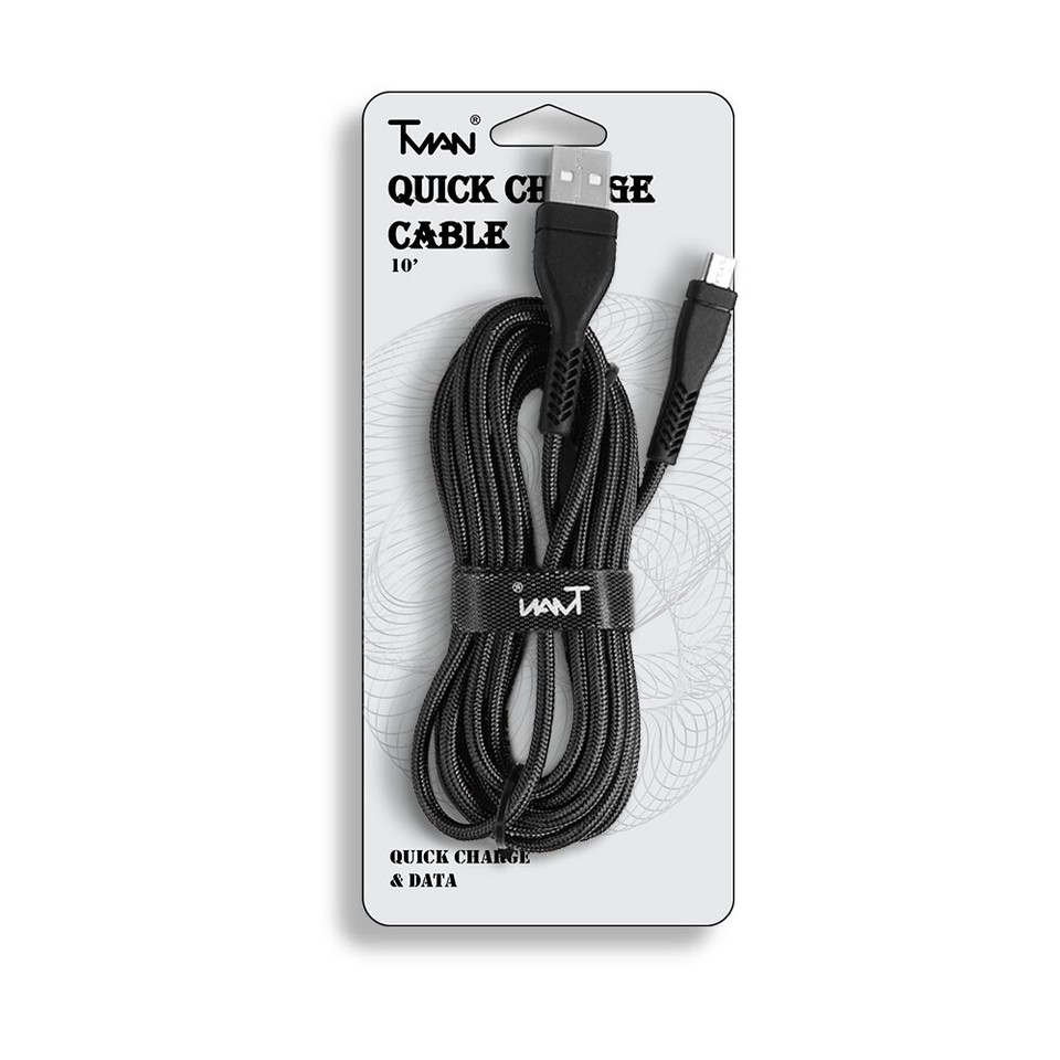 10ft Long Fast USB Cord for Amazon Kindle Fire HD 10 (7th Gen ...