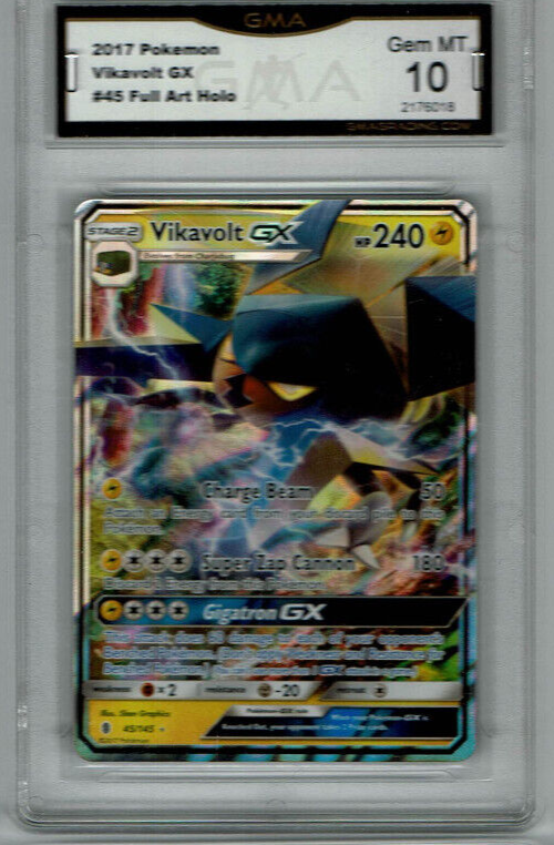 Vikavolt GX Ultra Rare 45/145 - Pokemon Guardians Rising Gem Mint 10 | eBay