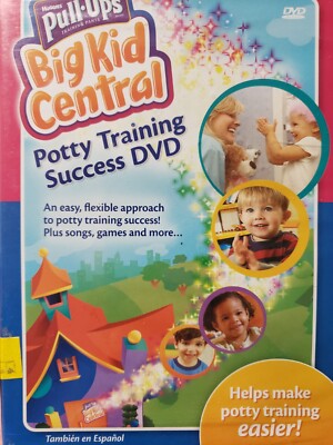 New Sealed Huggies Pull Ups Big Kid Central Potty Training Success (DVD ...