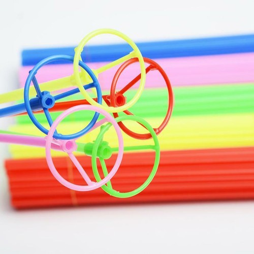 24x Foil Balloon Rods Stick Cup Holder with Cap Party Wedding Party ...