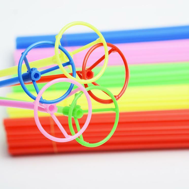 24x Foil Balloon Rods Stick Cup Holder with Cap Party Wedding Party ...