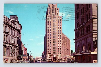 Postcard New York Syracuse NY State Tower Building Downtown 1966 Posted ...