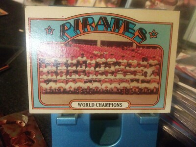 1972 Topps Baseball Card - #1 World Champs Pirates Team Card, exmt nrmt ...