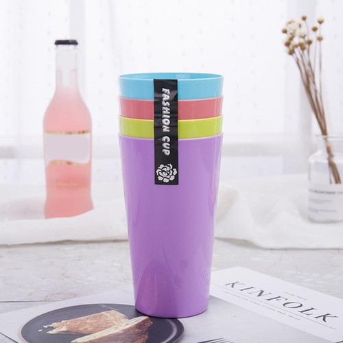 /1x Plastic Cups Reusable Water Cups Beverage Drinking For Home Use Cup ...