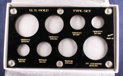 Capital Plastics Liberty U.S. Gold Type Set Holder Black 433-G | eBay