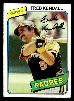 1980 Topps Fred Kendall #598 VG-EX San Diego Padres | eBay