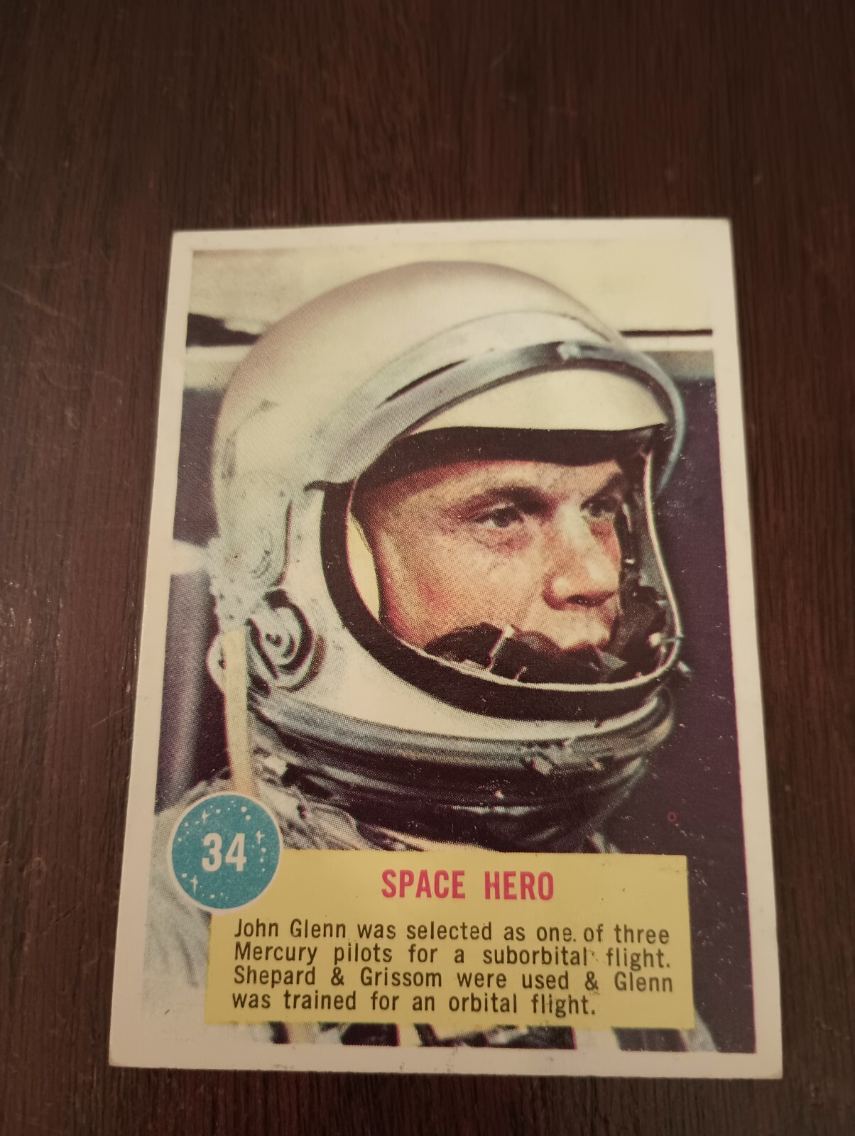 1963 Topps (Popsicle Space Cards) #34 Space Hero (John Glenn) (GD-VG ...