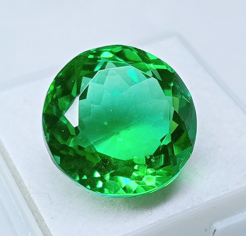 Brazilian Round Shape Apple Green Topaz Superb 14.85 Ct Loose Gemstone ...