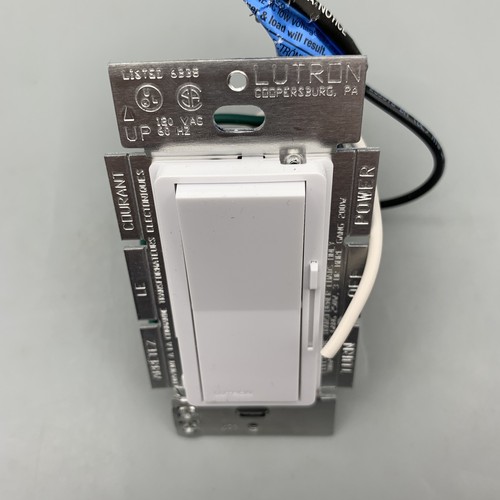 Lutron DVELV-300P-WH Diva 300W Single Pole Preset Light Dimmer READ ...