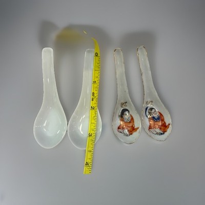 Set Of 4 Mini Chinese Soup Spoons/Condiment Spoons | eBay