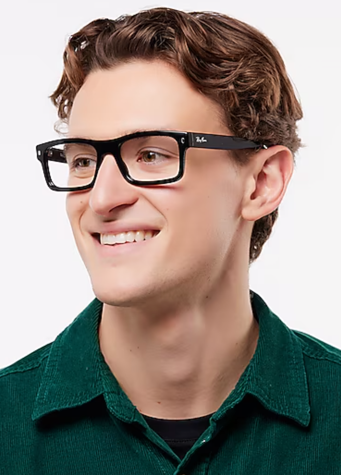 New Ray-Ban Classic Reading Glasses RB 5435 2000 56-19 145 Black Frames ...