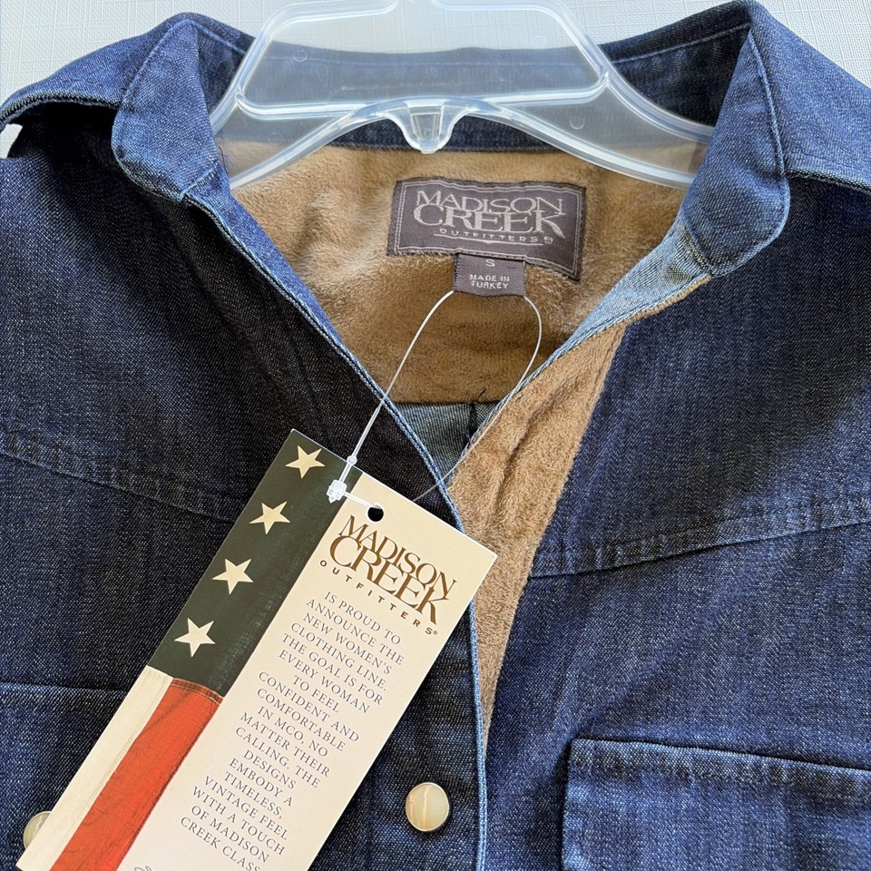 MADISON CREEK OUTFITTERS Shaley Denim Shirt Jacket size Small women's ...