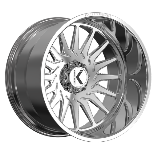 26x16 KG1 Forged KC047 Tonic Polished DIRECTIONAL Wheels 8x6.5 (-101mm ...