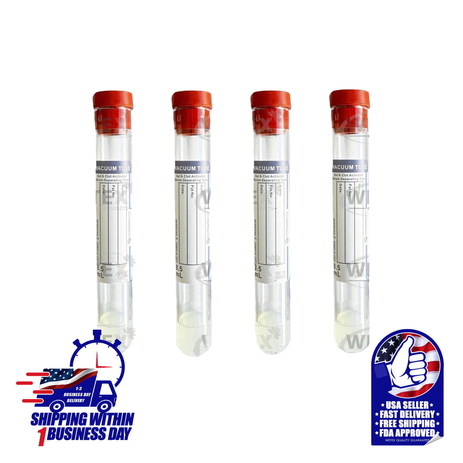 VACUUM GEL TUBES SST, TIGER TOP, 16X100MM 8.5ML, EXP 10/2025, 30073 | eBay