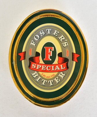 Fosters Special Bitter Large Metal Beer Tap Top Pub Bar Font Badge ...