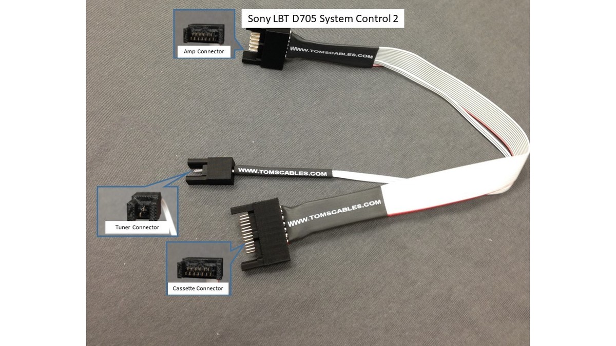 Sony LBT D707 D705 D507 D505 System Control 2 Cable 5ft Sony LBT D707 D705 D507 D505 System Control 2 Cable 5ft