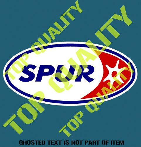 VINTAGE SPUR GASOLINE MOTOR OIL Decal Sticker Vintage Americana Hot Rod ...