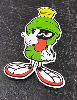 Marvin The Martian Flip Off Decal USA Sticker Car TRUCK Window Laptop ...