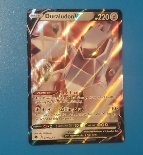 2020 Pokemon Card Duraludon V Full Art Champion's Path 047/073 SWSH ...