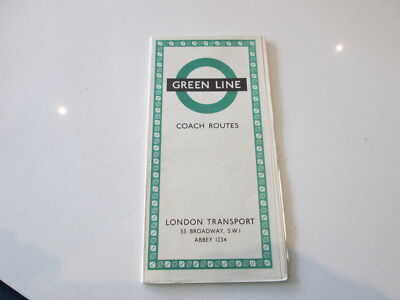London Transport Green Line Coach Routes Map 1961 11/61 | eBay UK