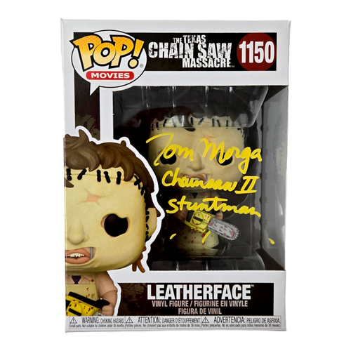 Tom Morga Signed Funko Pop Leatherface Texas Chainsaw Massacre ...