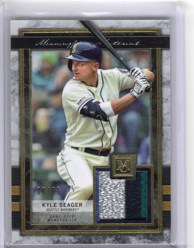 Kyle Seager 2020 Topps Museum Meaningful Material Relic 08/25 GOLD Card ...
