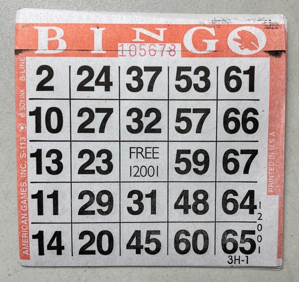 Paper Bingo Cards for Kids and Adults, 35 Different Paper Sheets, 4x6 ...